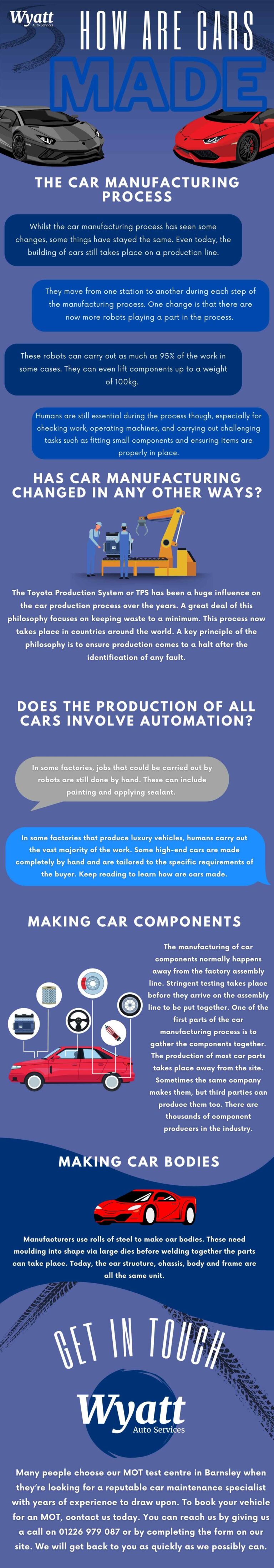 How are cars made? [ Infographic ] - Wyatt Auto Services